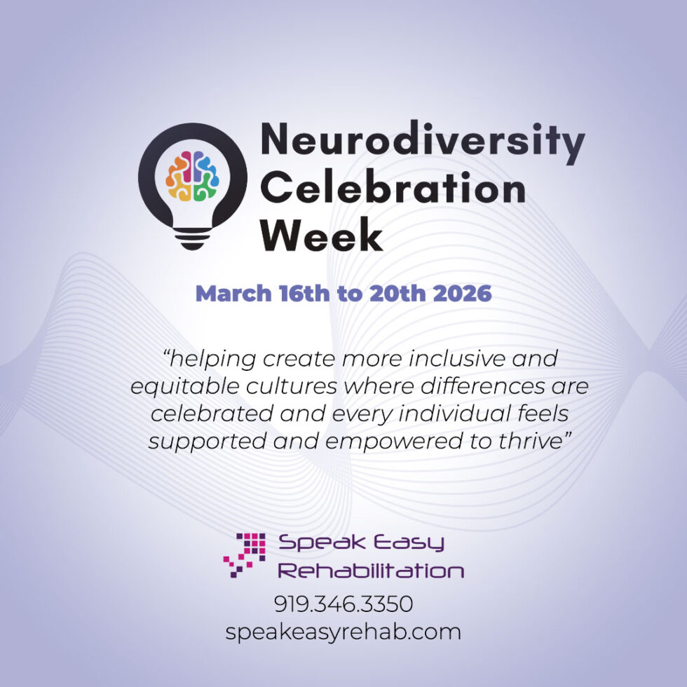 Neurodiversity Celebration Week 2026 - Speak Easy Rehabilitation